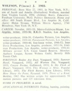 The P.J. Wolfson Story – Bodies are Dust – WDORS